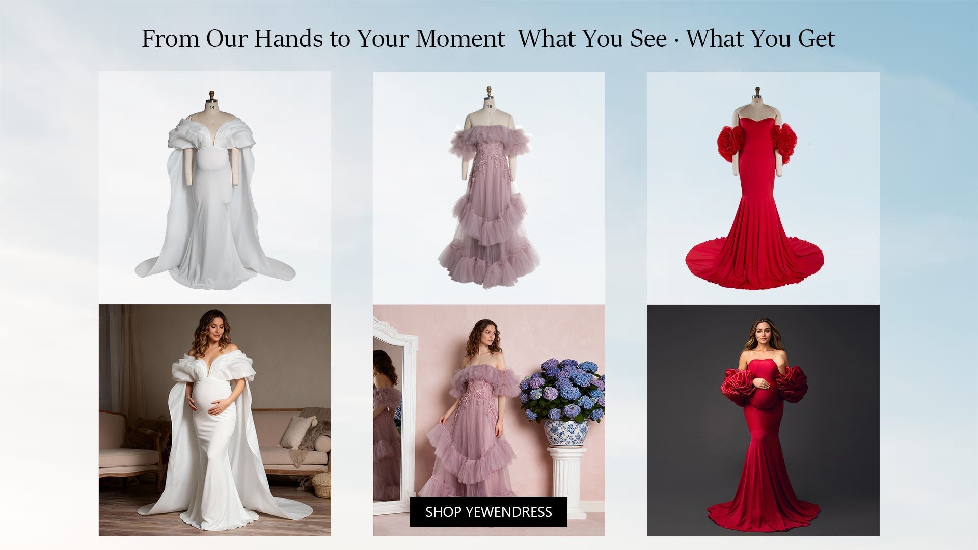 What You See Is What You Get | Real Handmade Designer Dresses by YEWEN ...